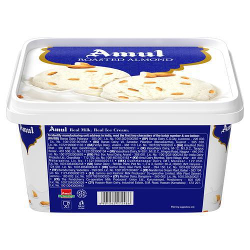Buy Amul Ice Cream - Roasted Almond 1 L Tub online from shops near you ...