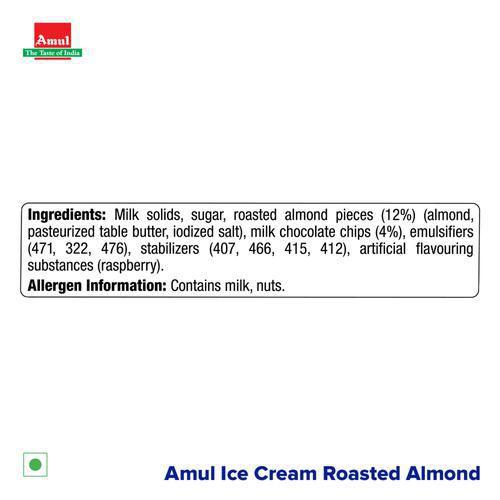 Buy Amul Ice Cream - Roasted Almond 1 L Tub online from shops near you ...